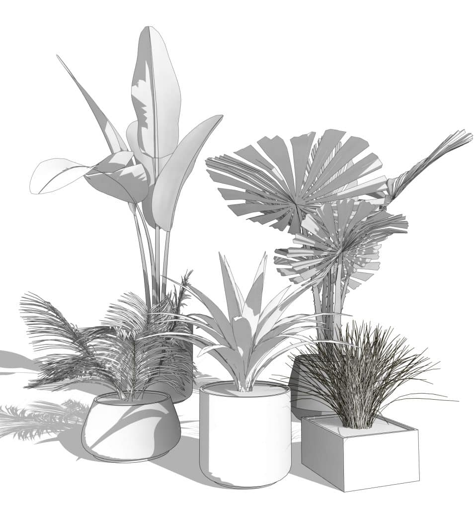 arquiplantpack03_5 Scalable plants - arquitree Revit families