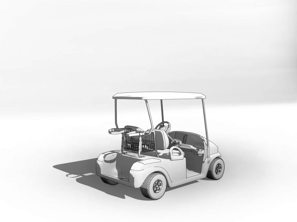 arquicar43_Golf Cart - arquitree Revit families