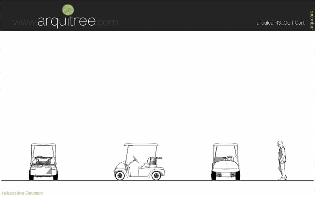 arquicar43_Golf Cart - arquitree Revit families