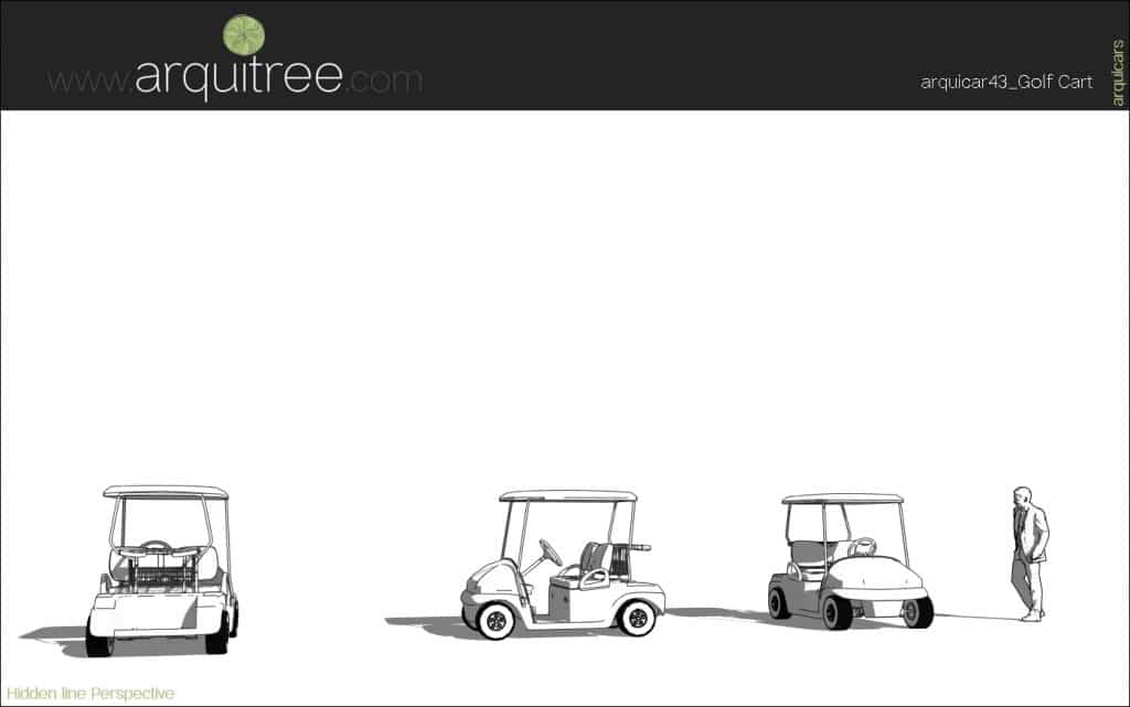 arquicar43_Golf Cart - arquitree Revit families