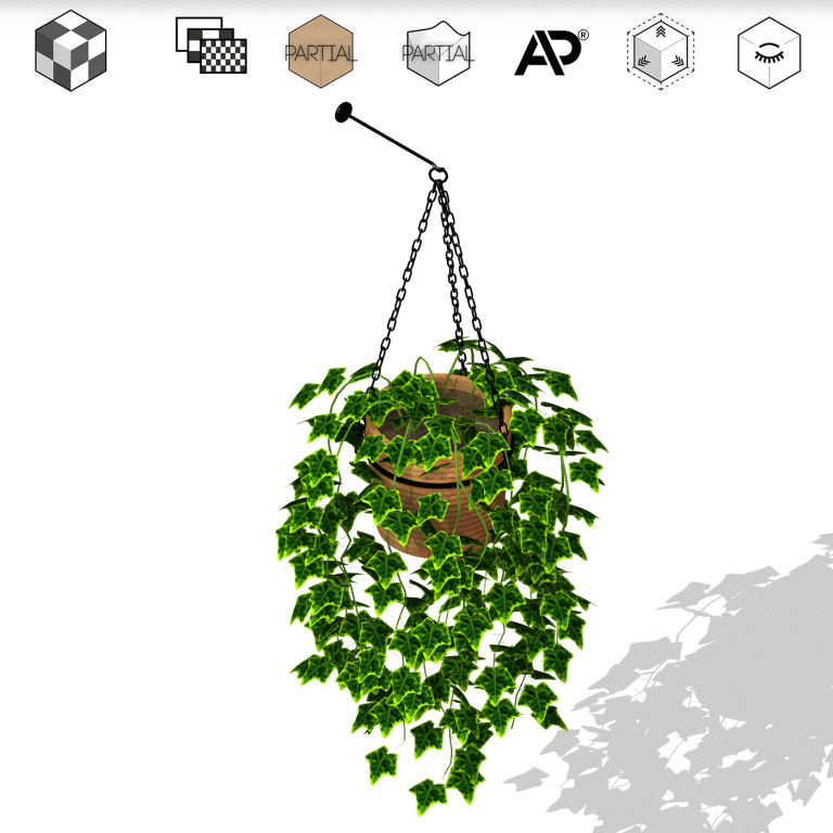 Revit real plants families - hedges, shrubs, ivies, flowers & grass