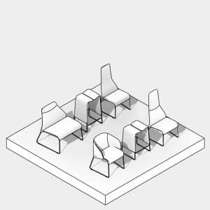 Free Revit chair family with clean realistic shapes | arquitree
